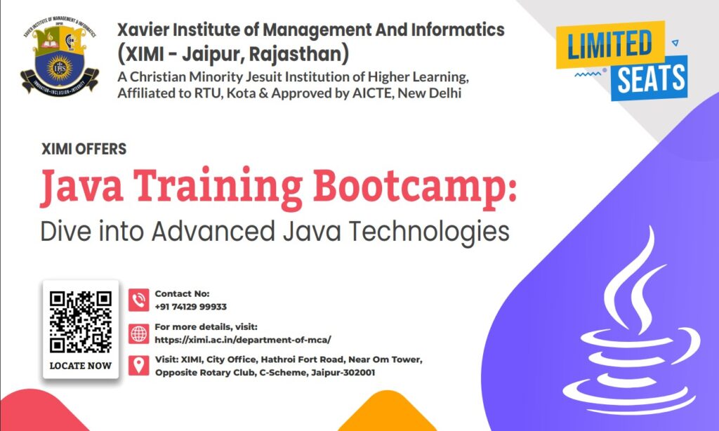 Java Training Bootcamp Certificate Program - XIMI