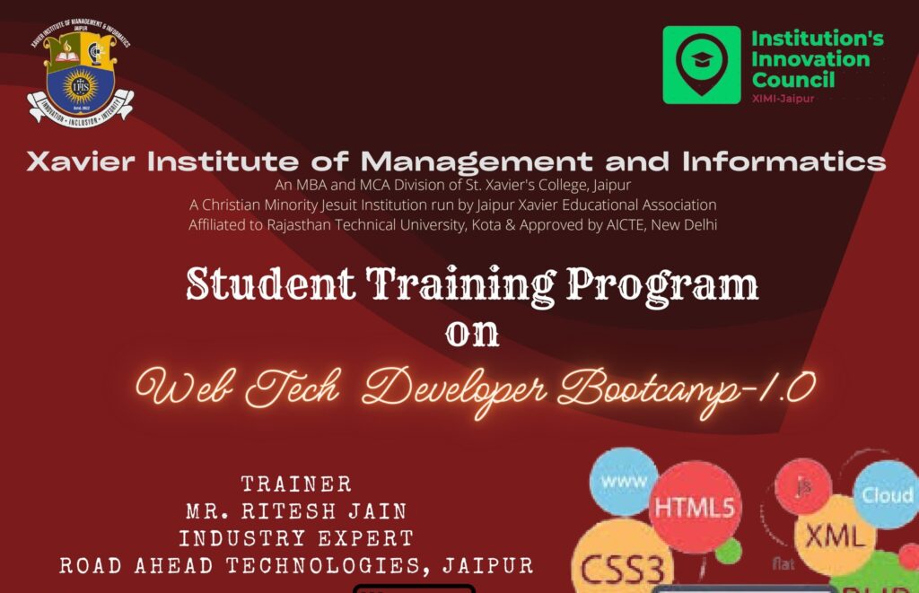 Student Training Program on Web Tech Developer Bootcamp-1.0 - XIMI